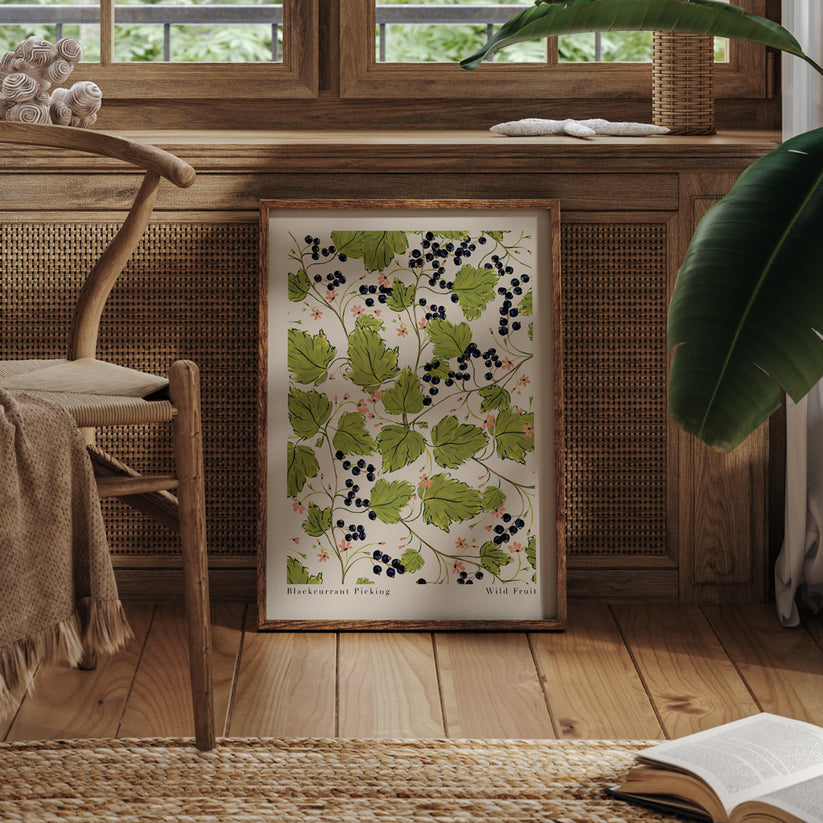 Blackcurrant Picking Art Print Ellie Mae Designs – elliemaedesigns.co.uk