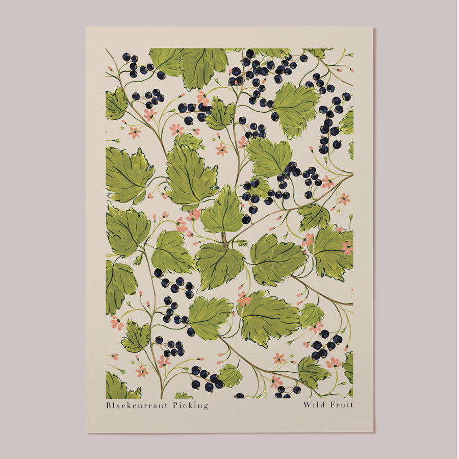 Blackcurrant Picking Art Print Ellie Mae Designs – elliemaedesigns.co.uk
